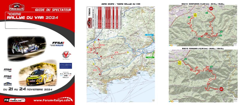 Guide du spectateur FR - 70ème Rallye du Var - Championnat de France - Forum-Rallye